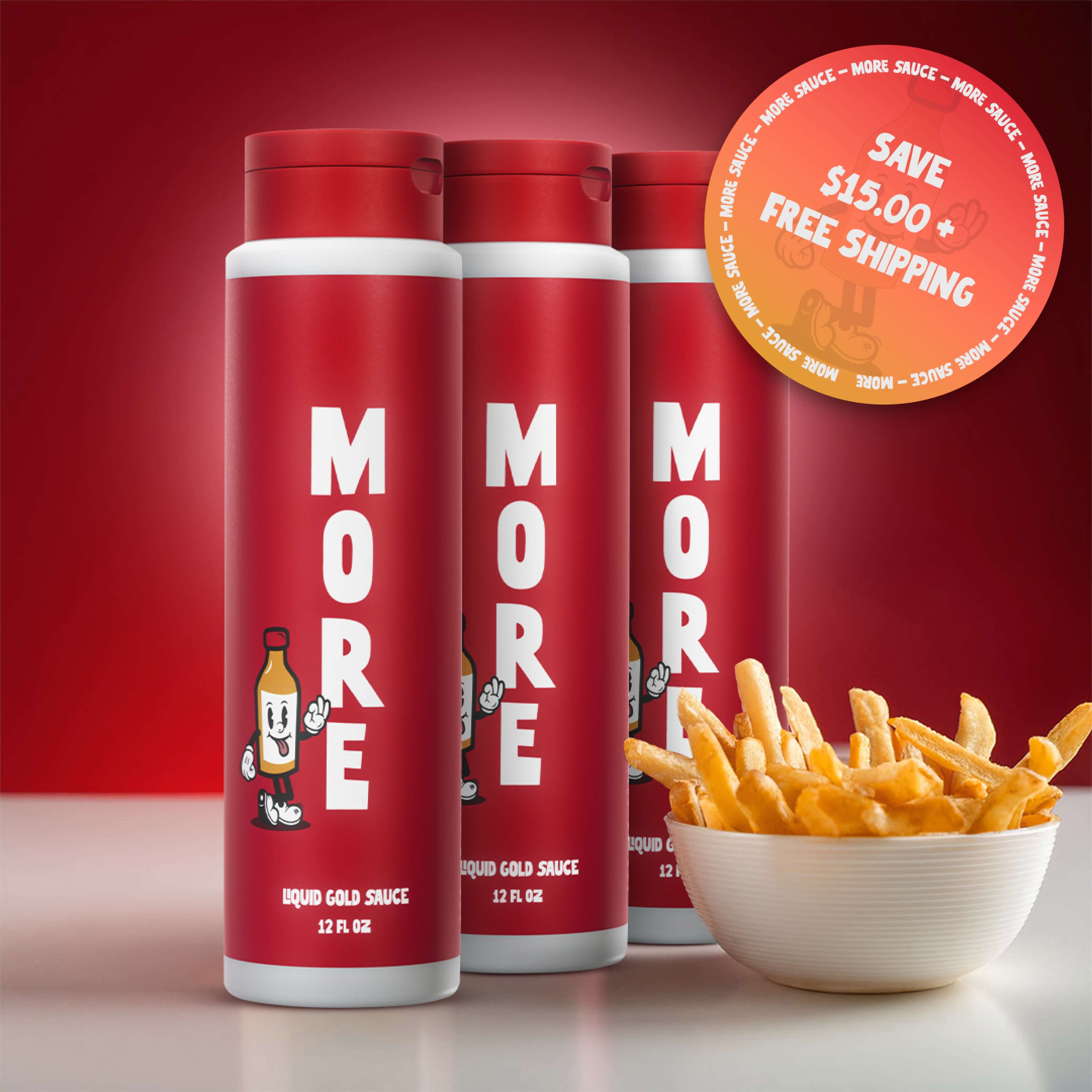 Liquid Gold Sauce 3 Bottles + Free shipping – MORE Sauce